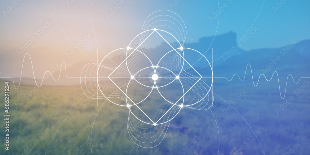 Flower of life. Tree of life. Sacred geometry spiritual new age ...