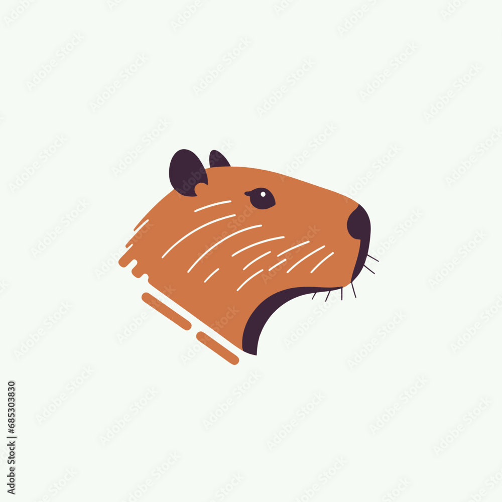 photos of the capybara or greater capybara, the largest living rodent, capybara illustrations ...