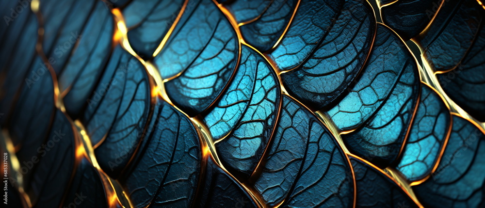 Macro Close Up Photograph of blue butterfly wing, vibrant butterfly ...