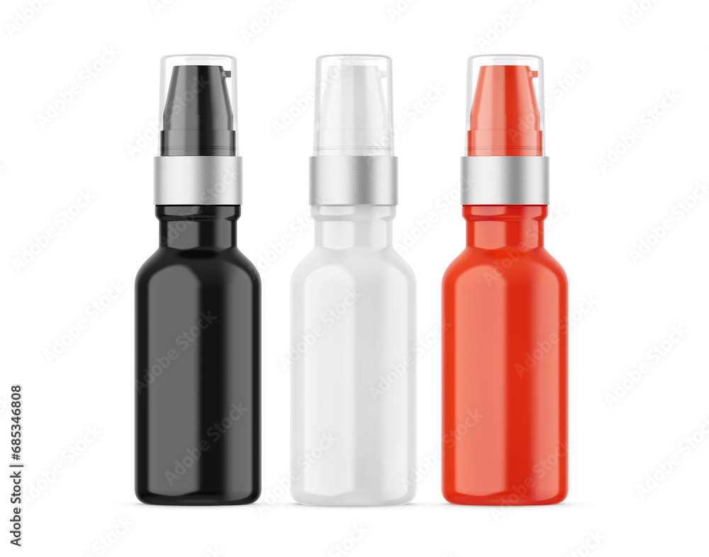 Cosmetic spray container. Pump bottle mockup pack. Plastic bottle ...