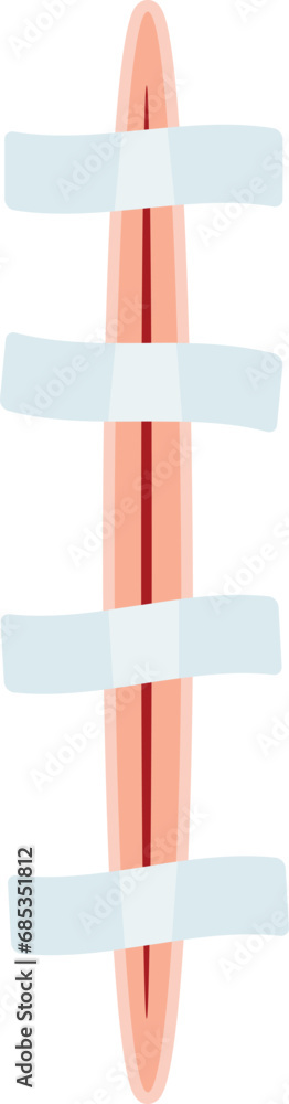 Incision suture icon cartoon vector. Medic surgeon. Medical stitch ...