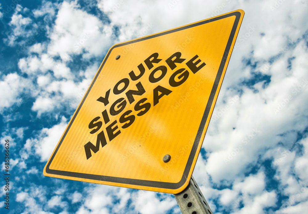 Sign from Below Mockup Stock Template | Adobe Stock