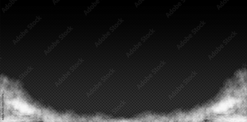 This is a captivating black and white vector image of a foggy or smoky ...