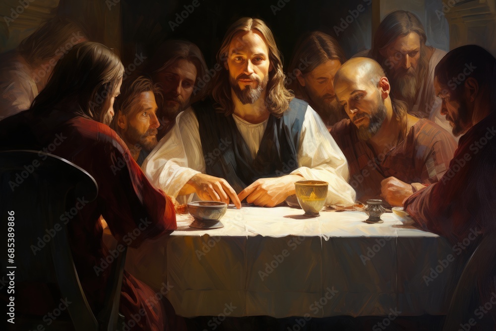 The Last Supper, capturing profound moment of last supper with jesus ...