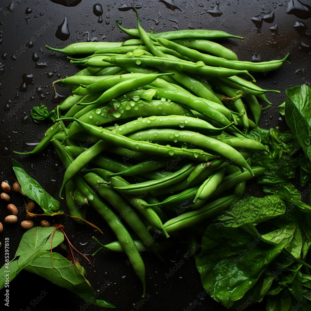 Cluster beans vegetables realistic AI Generated pictures Stock ...