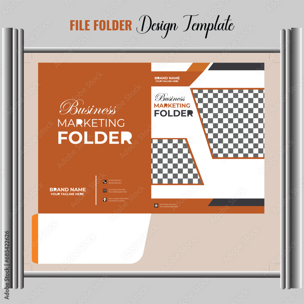 Business File-Folder business presentation folder template for ...