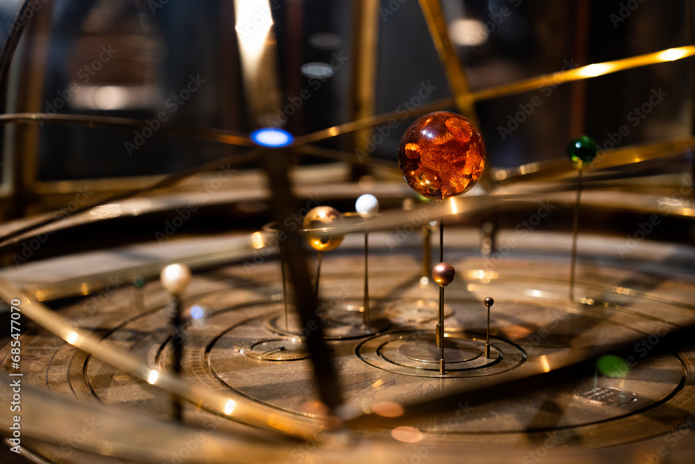 Astronomical about solar system golden orbit design with the Sun, Moon ...