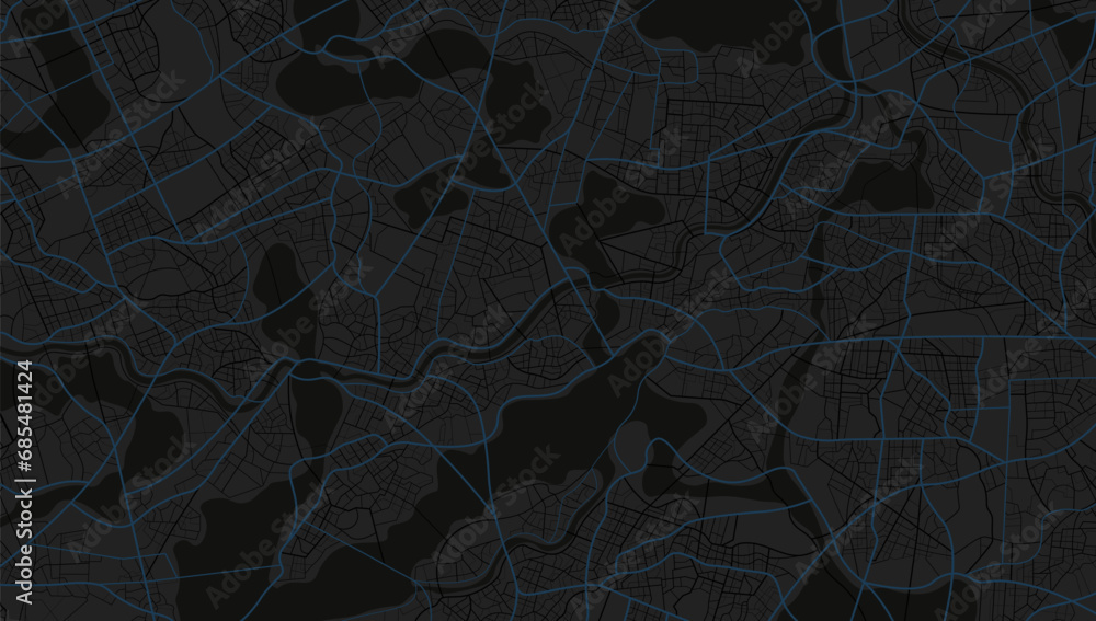 Vibrant abstract map with unique lines. Background map, streets. Huge ...