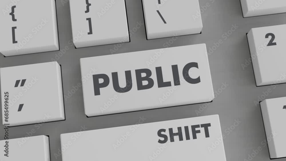 PUBLIC BUTTON PRESSING ON KEYBOARD Stock Video | Adobe Stock