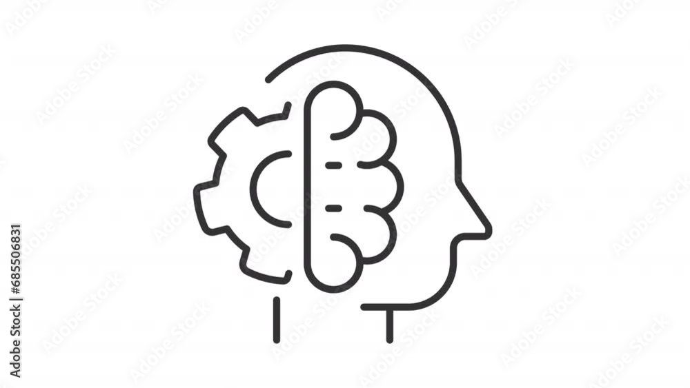 Personal qualities animation set. Mindset animated line icons. Critical ...