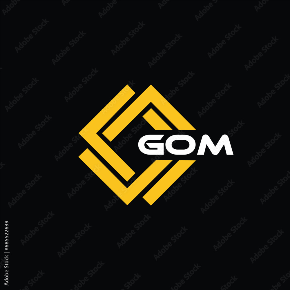 GOM letter design for logo and icon.GOM typography for technology ...
