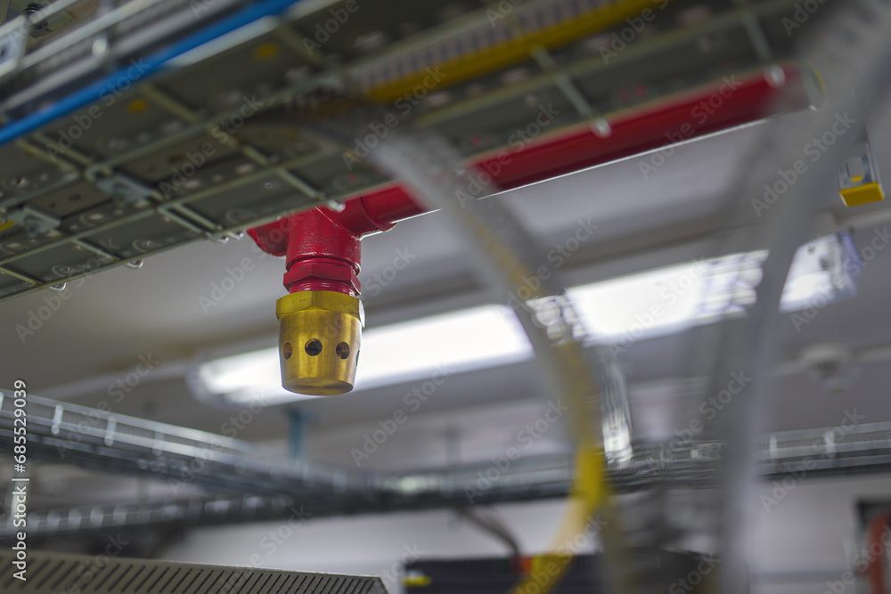 Clean agent fire suppression system used in data centers, backup ...