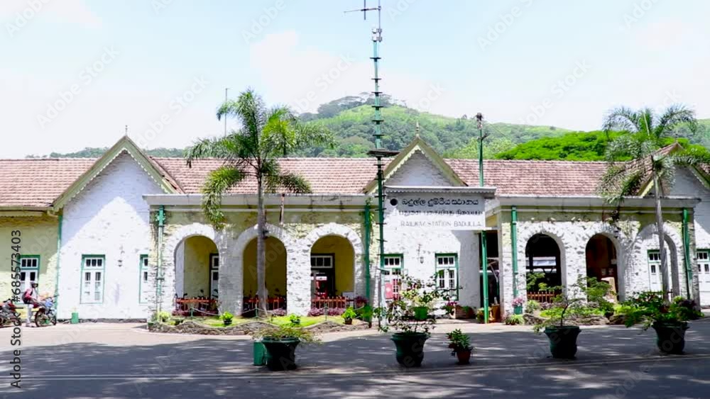 Panoramic view of Badulla railway station in Sri Lanka. Badulla Railway ...