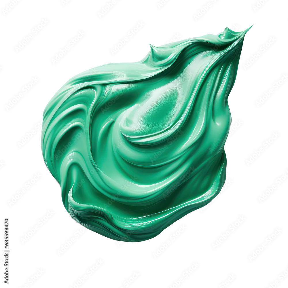 Emerald green smudge smear cream,cream smear in green color,colour ...
