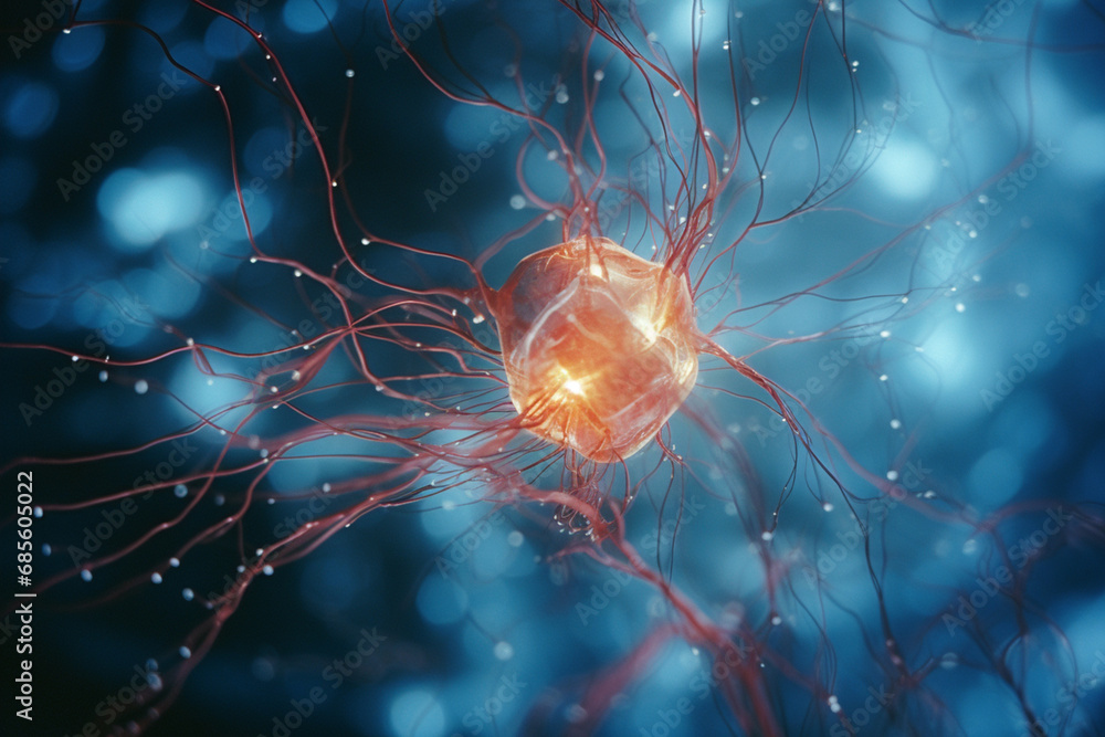 An artistic portrayal of a neural symphony within an AI device ...