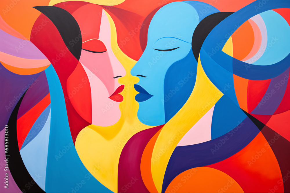 Rainbow Essence: Abstract Art, Capturing the Energy of LGBTQ+ Love and ...