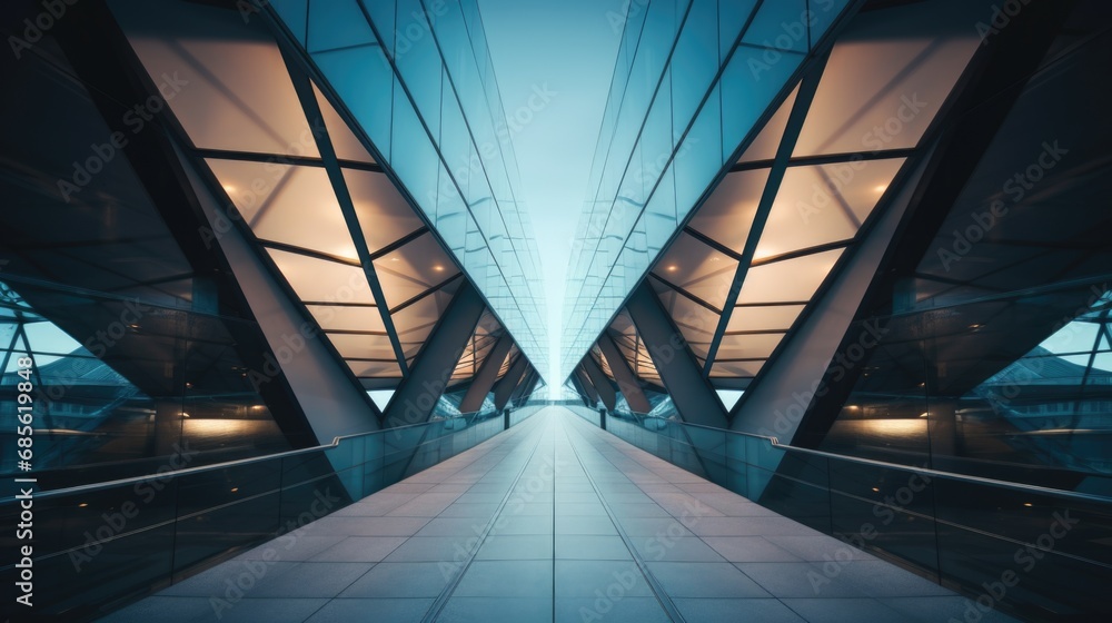 Geometric architecture detail modern concrete structure building ...