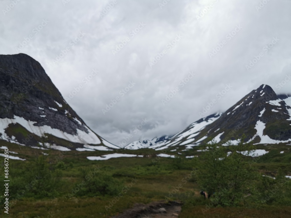 Glacial through - U shaped glacial valley in the Sunnmore Alps ...