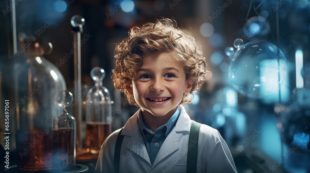 Smile happy kid dream careers children to aspire to become scientists ...