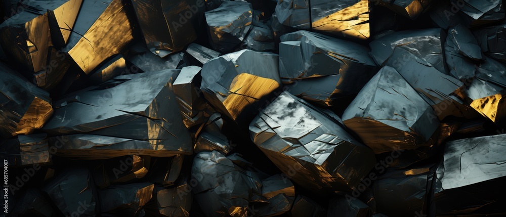 Pyrite rock background. Its metallic luster, often mistaken for gold ...