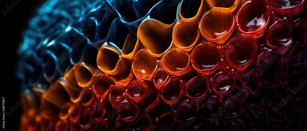 Ultra macro photography of organic structures, made with Generative AI ...