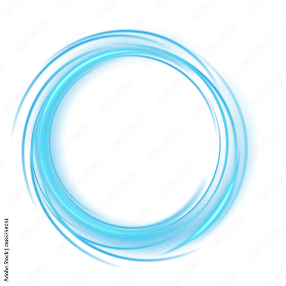 Blue modern magic witchcraft circle with runes. Ethereal fire portal ...