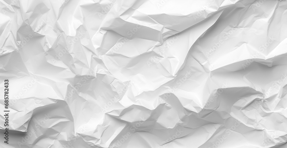 White Paper Texture background overlay effect on transparent. Crumpled ...