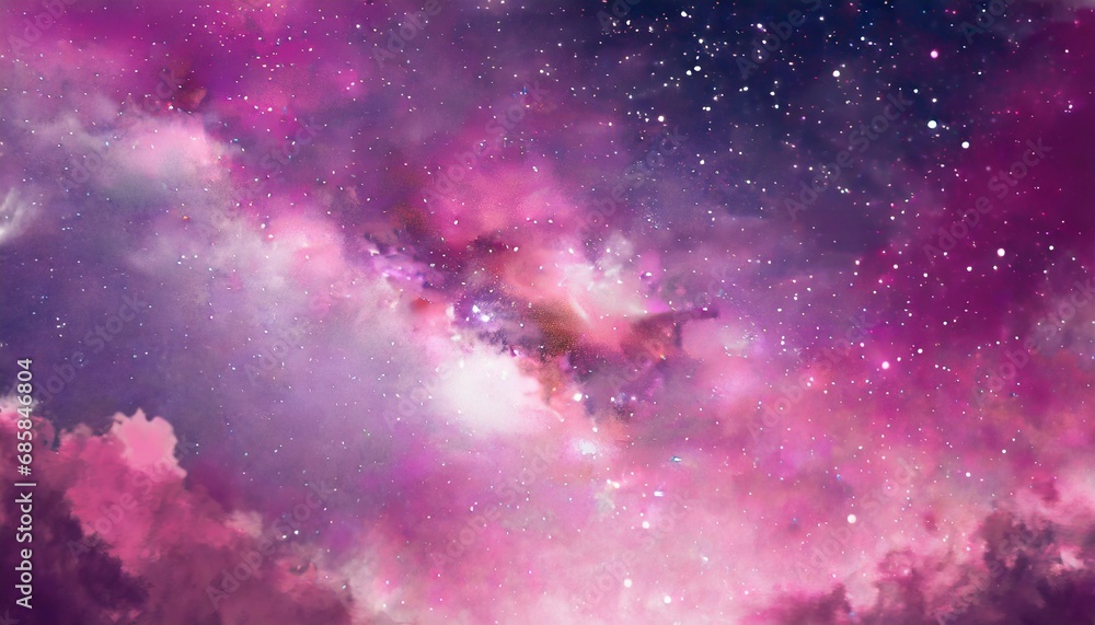 pink galaxy background space universe milky way Stock Photo | Adobe Stock