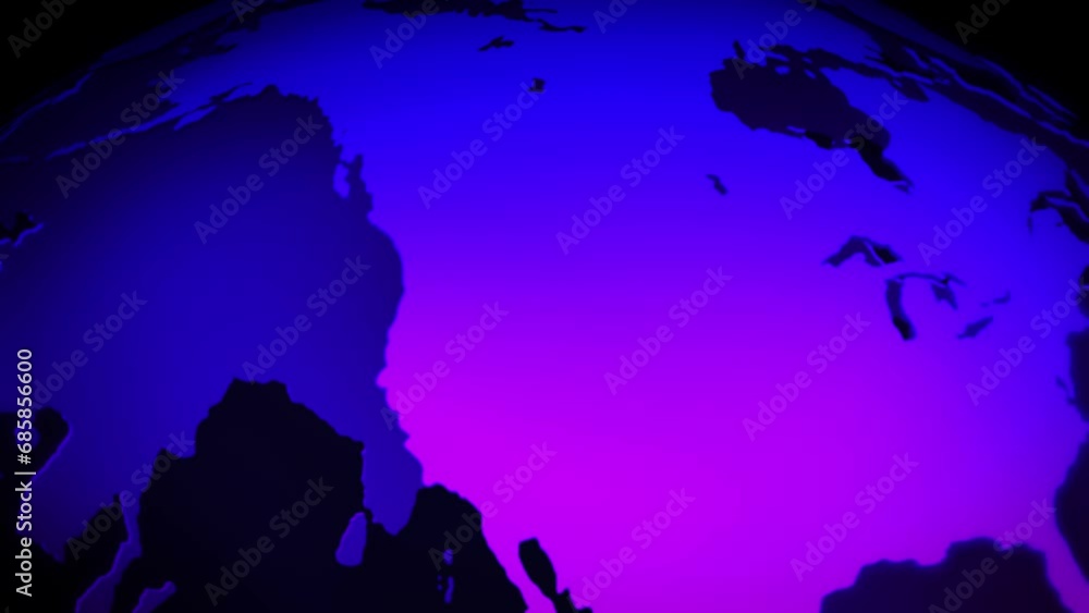 Worldwide planet earth graphics, rotating in seamless loop. Background ...