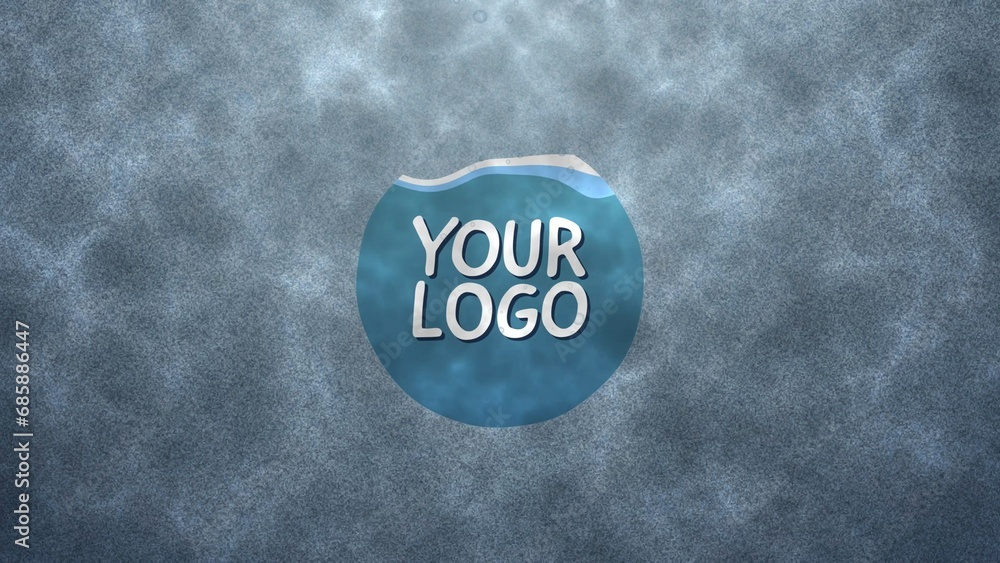 Bright Underwater Logo and Text Reveal Stock Template | Adobe Stock
