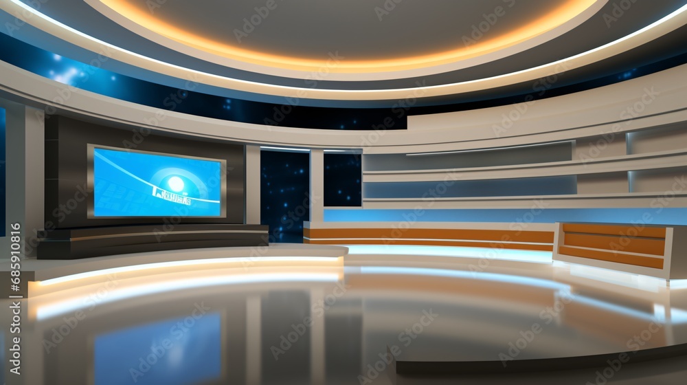 Tv Studio. Background for TV shows . News studio. The perfect backdrop ...