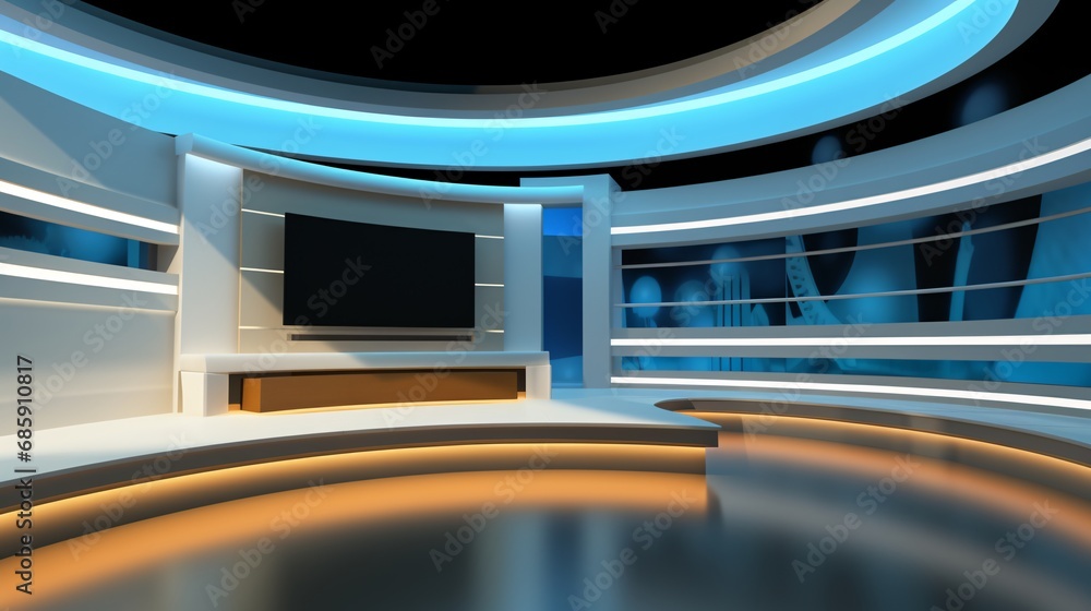 Tv Studio. Background for TV shows . News studio. The perfect backdrop ...