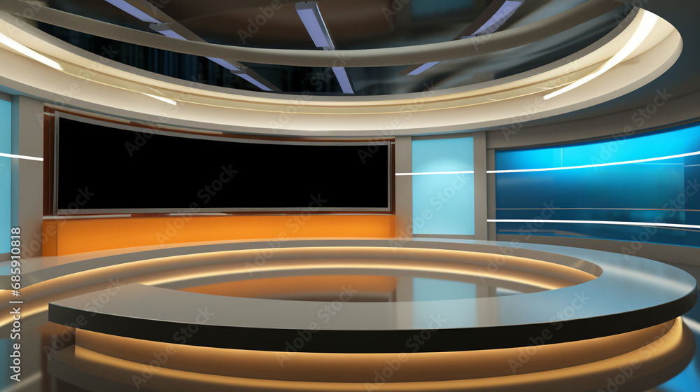 Tv Studio. Background for TV shows . News studio. The perfect backdrop ...