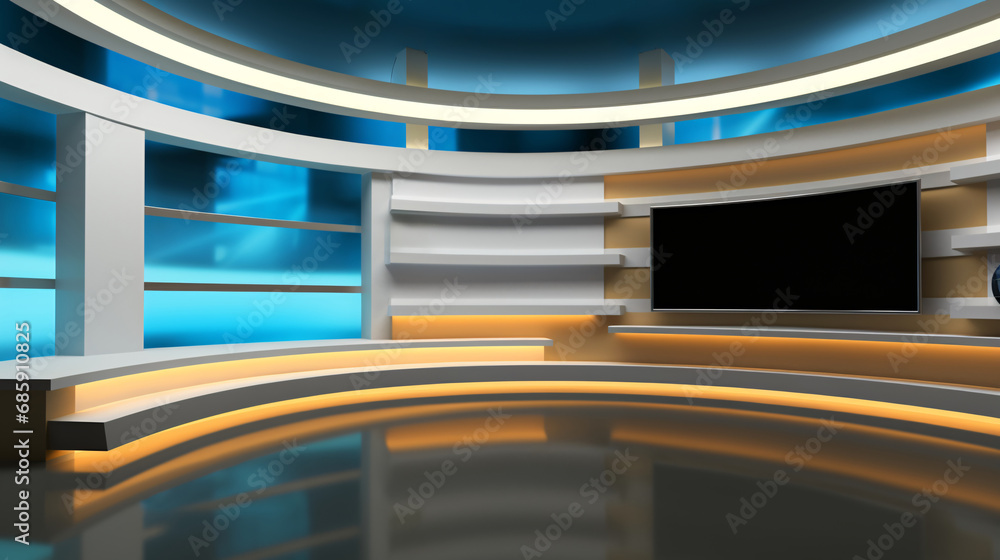 Tv Studio. Background for TV shows . News studio. The perfect backdrop ...