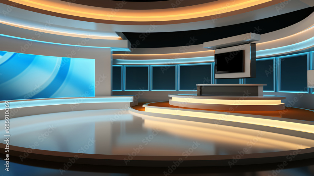 Tv Studio. Background for TV shows . News studio. The perfect backdrop ...