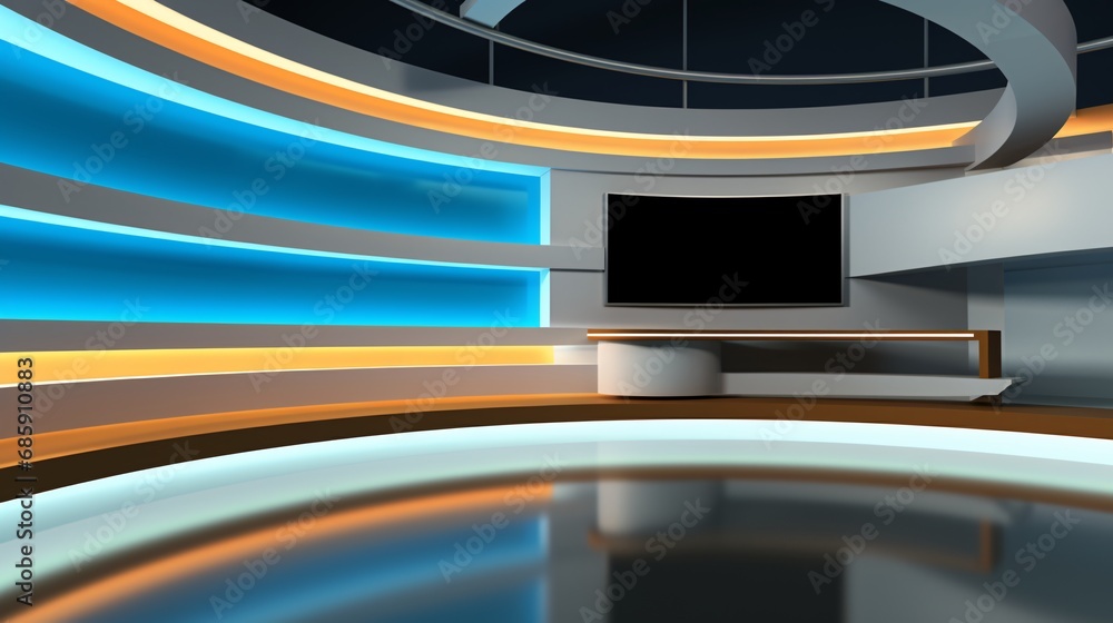 Tv Studio. Background for TV shows . News studio. The perfect backdrop ...