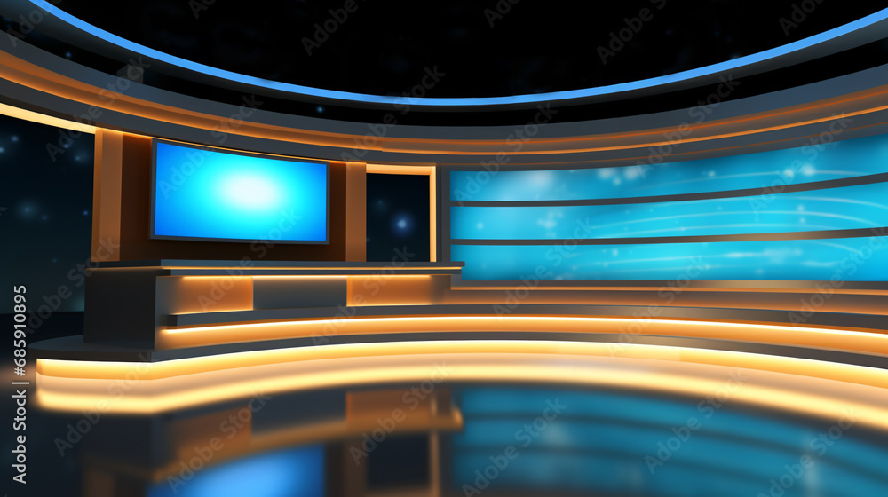 Tv Studio. Background for TV shows . News studio. The perfect backdrop ...