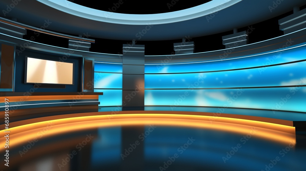 Tv Studio. Background for TV shows . News studio. The perfect backdrop ...