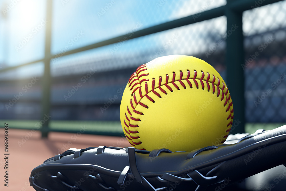 Softball Baseball. team sport with a ball, Fast pitch, Slow pitch, An ...