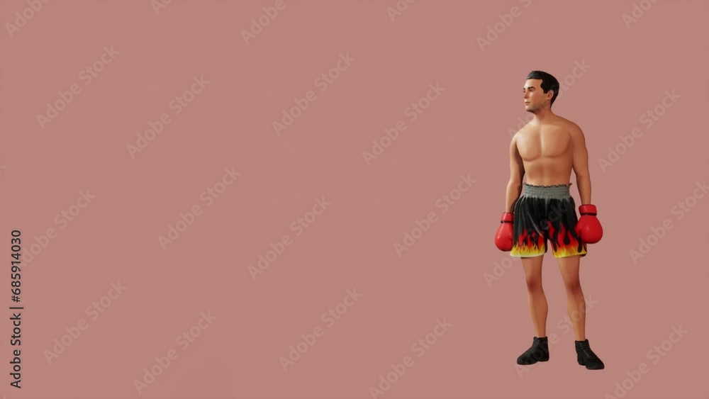 Step into the ring of creativity with our 3D animated character - the ...