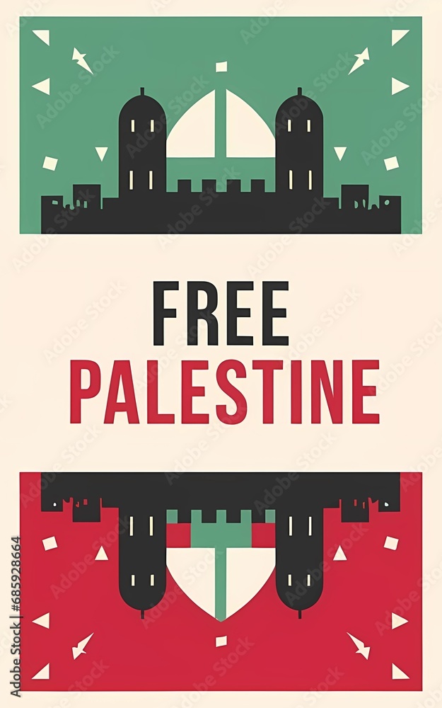 Free Palestine flag illustration for banner, t-shirt, social media post ...