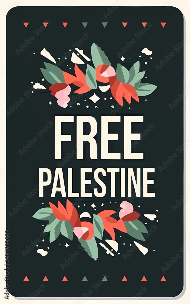 Free Palestine flag illustration for banner, t-shirt, social media post ...