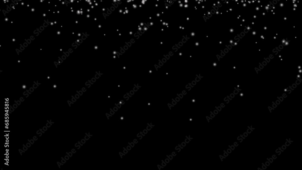 Animated snow fall, snow falling slowly and smooth video animation with ...