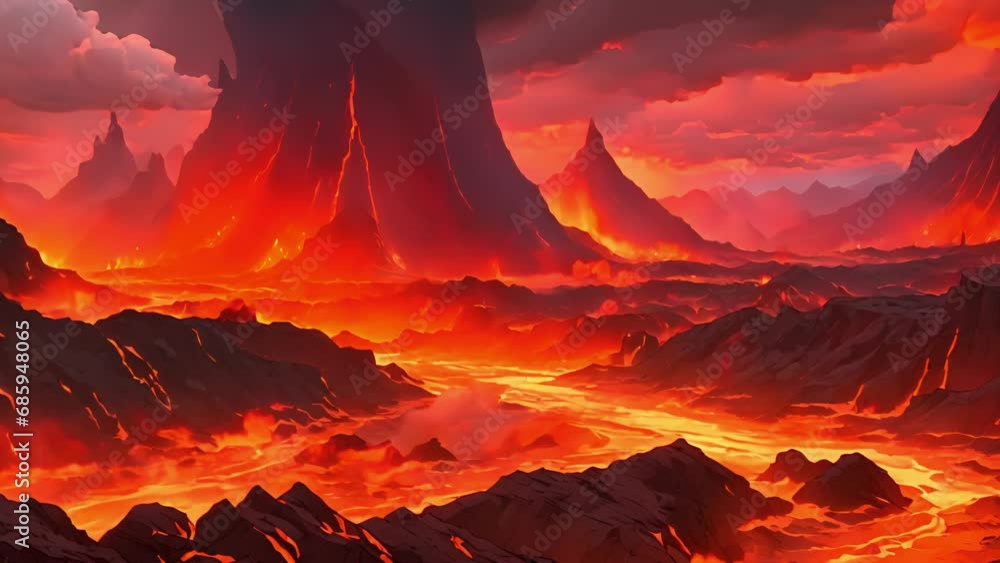 From edge Molten Crater, view both mesmerizing frightening. molten lava ...