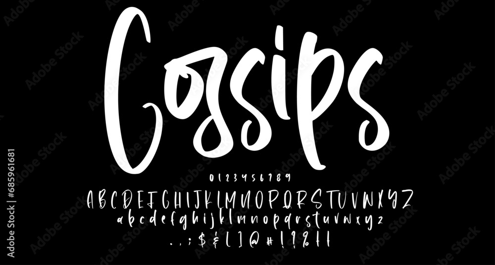 cute Handwritten Script font Best Alphabet Alphabet Brush Script ...
