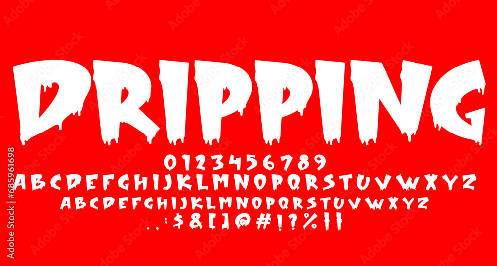 Dripping Blood Horror Halloween Display font Best Alphabet Alphabet ...