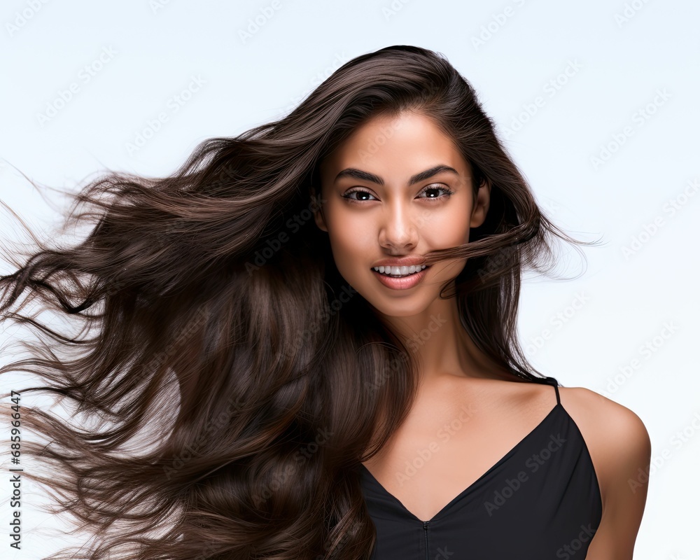 healthy long hair, hair care beauty, flowing hair model, vibrant hair ...