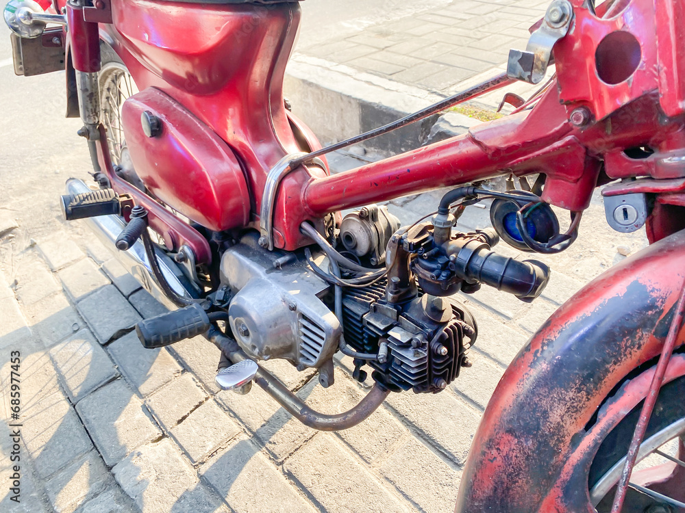 Yogyakarta, Indonesia - November 8, 2023: Honda Super Cub (or Honda Cub ...