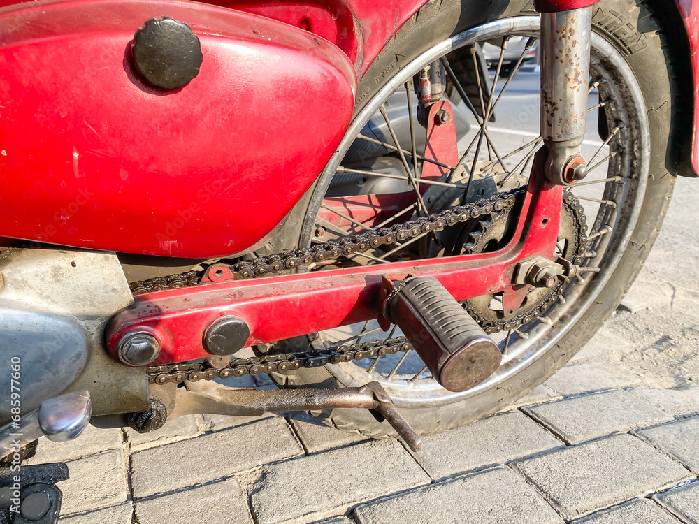 Yogyakarta, Indonesia - November 8, 2023: Honda Super Cub (or Honda Cub ...