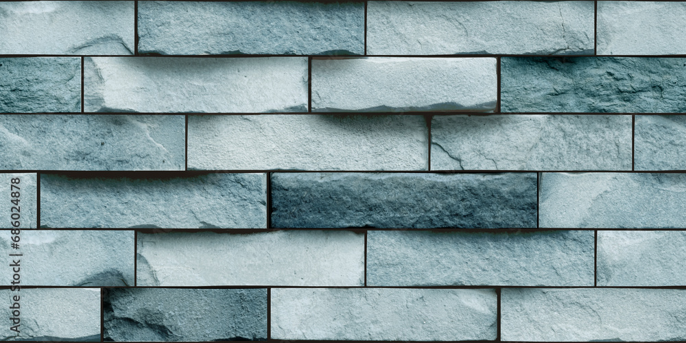 seamless elevation tile design, dark blue aqua stone wall cladding ...